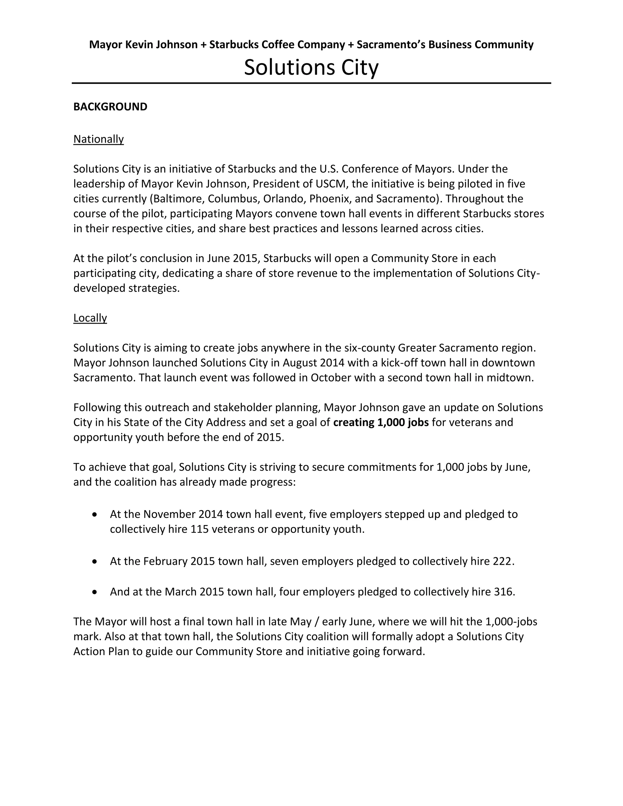 Solutions City - Overview for Employers | PDF