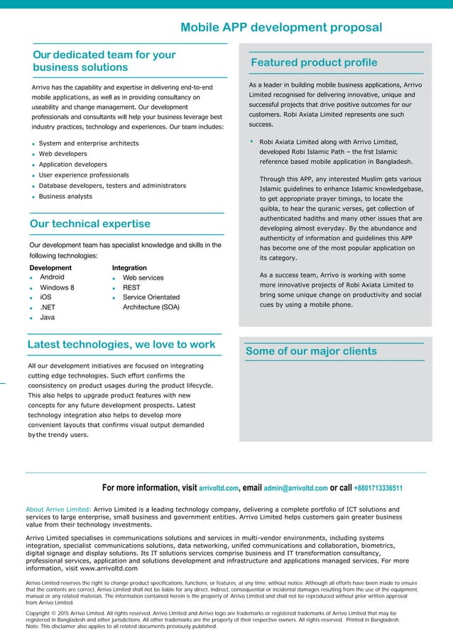 Mobile APP Development Proposal - V1.4 | PDF | Computer Software and ...