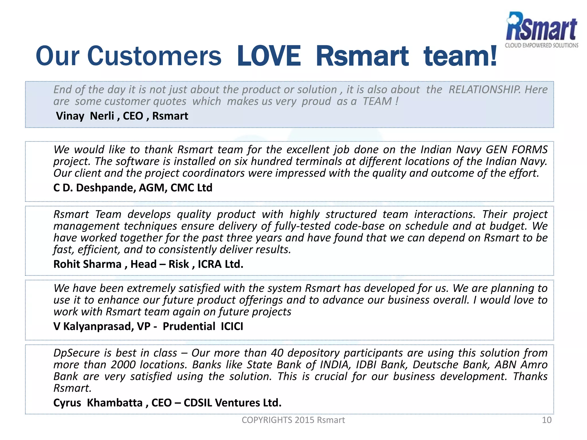 Rsmart Corporate Overview_LinkedIn | PPT