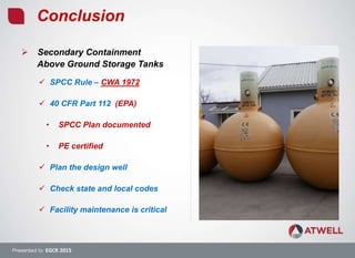 EGCR 2015 Secondary Containment | PPTX
