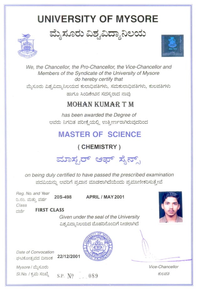 Master's Certificate | PDF