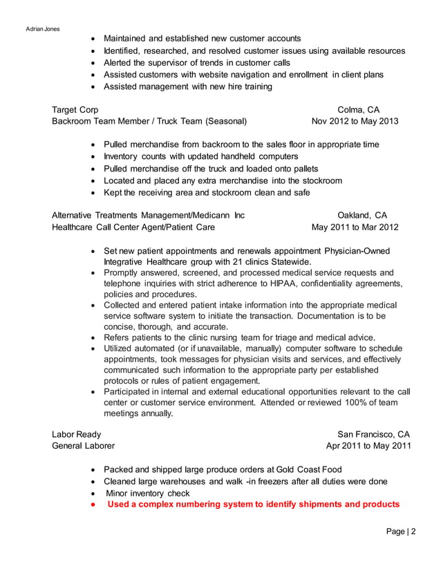 Adrian Jones Resume | DOCX