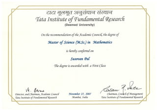 Masters degree certificate from TIFR.PDF