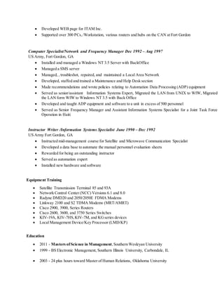 Jeff Moffett Resume SEPT 2015 | DOCX | Computer Networking | Computing