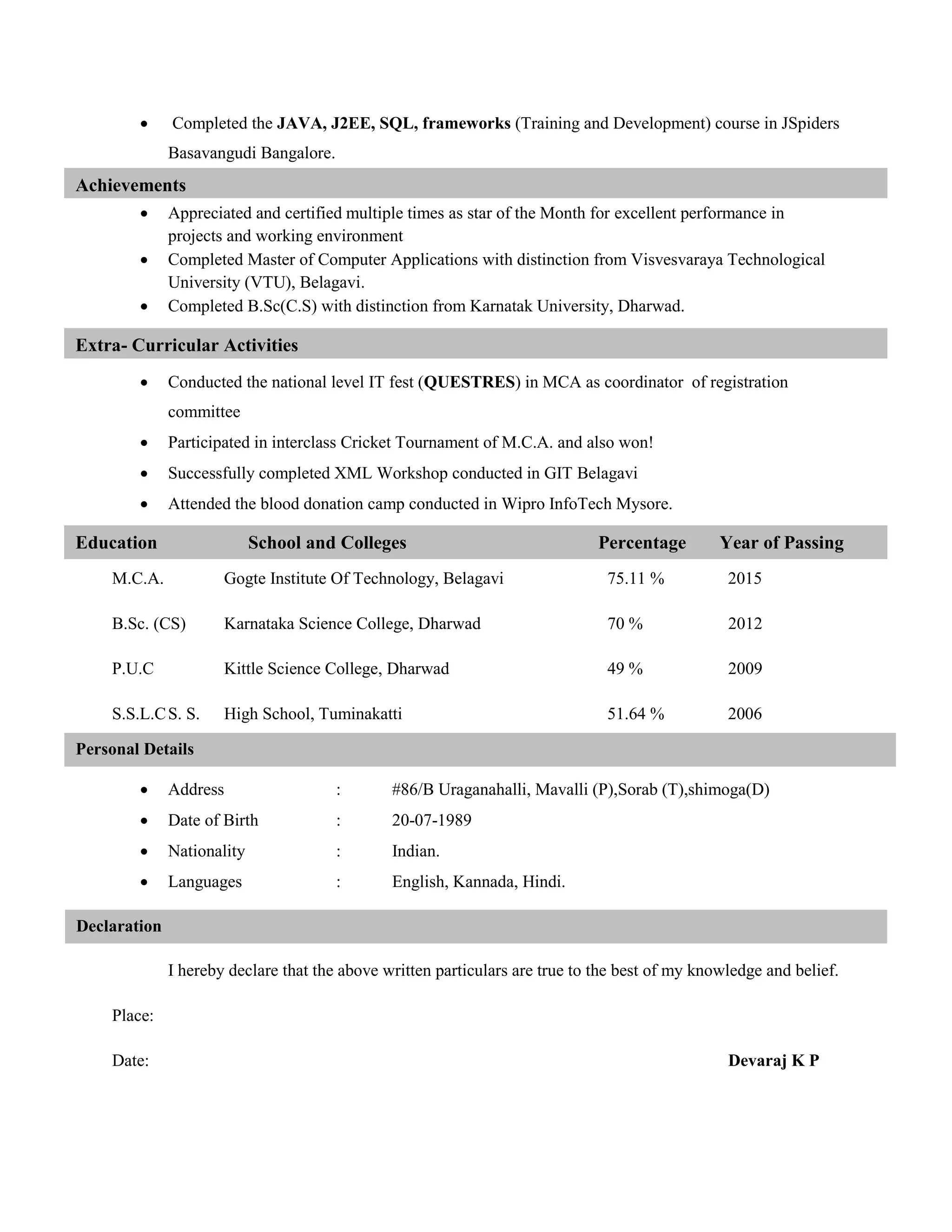 Resume | PDF