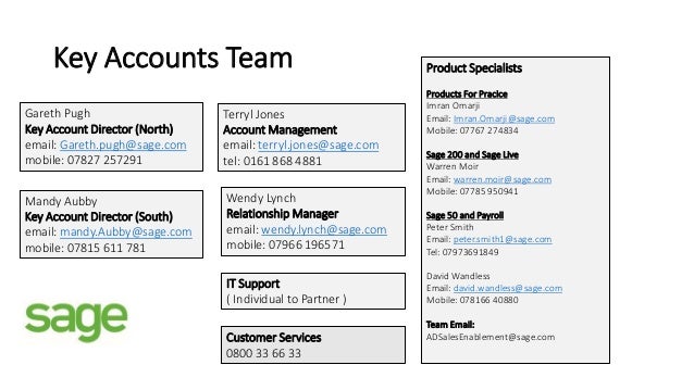 Key Accounts Team Structure