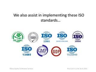 ISO Implementation Road Map | PPSX