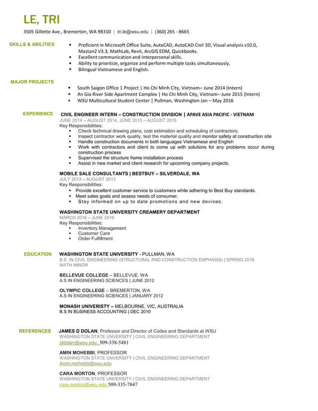 Tri Le's resume | PDF