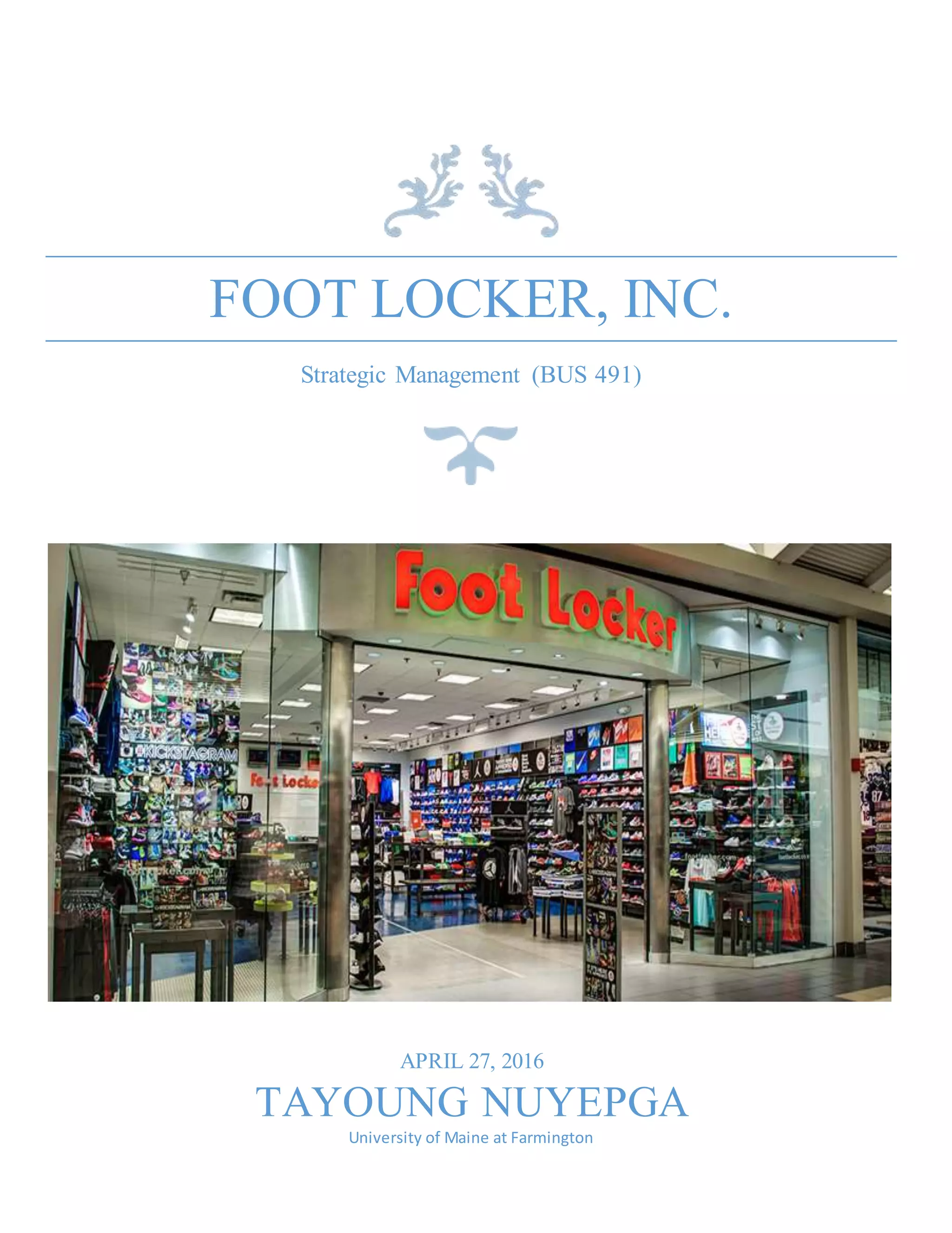 Foot Locker Company Analysis | DOCX