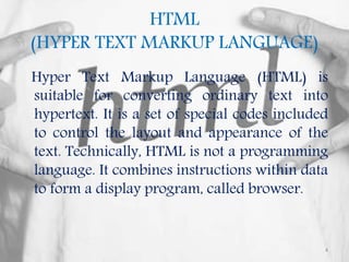 WEB PAGE DESIGN USING HTML | PPTX