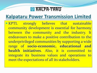 KPTL - OUR CSR ACTIVITIES | PPTX
