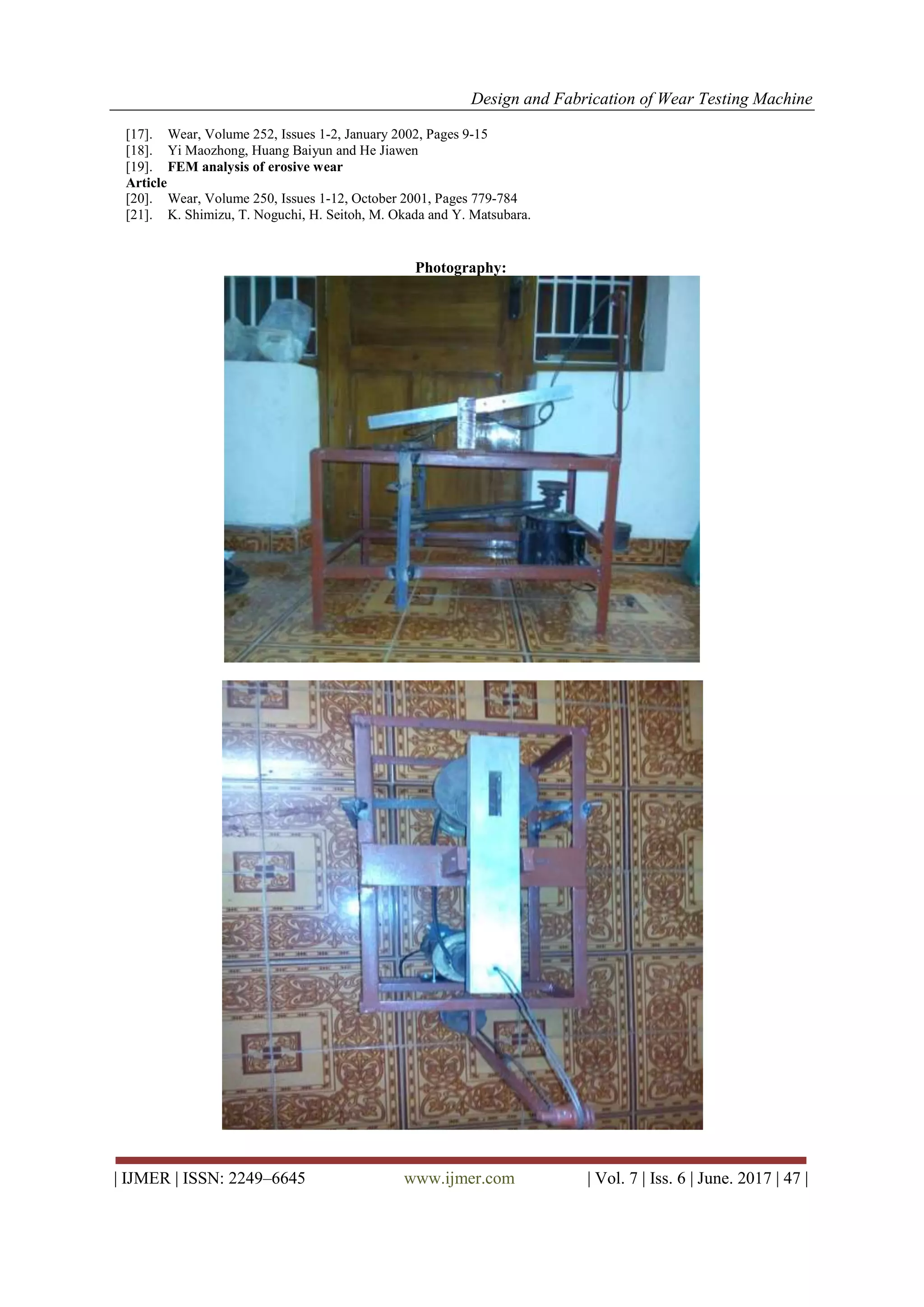 Design and Fabrication of wear Testing Machine | PDF