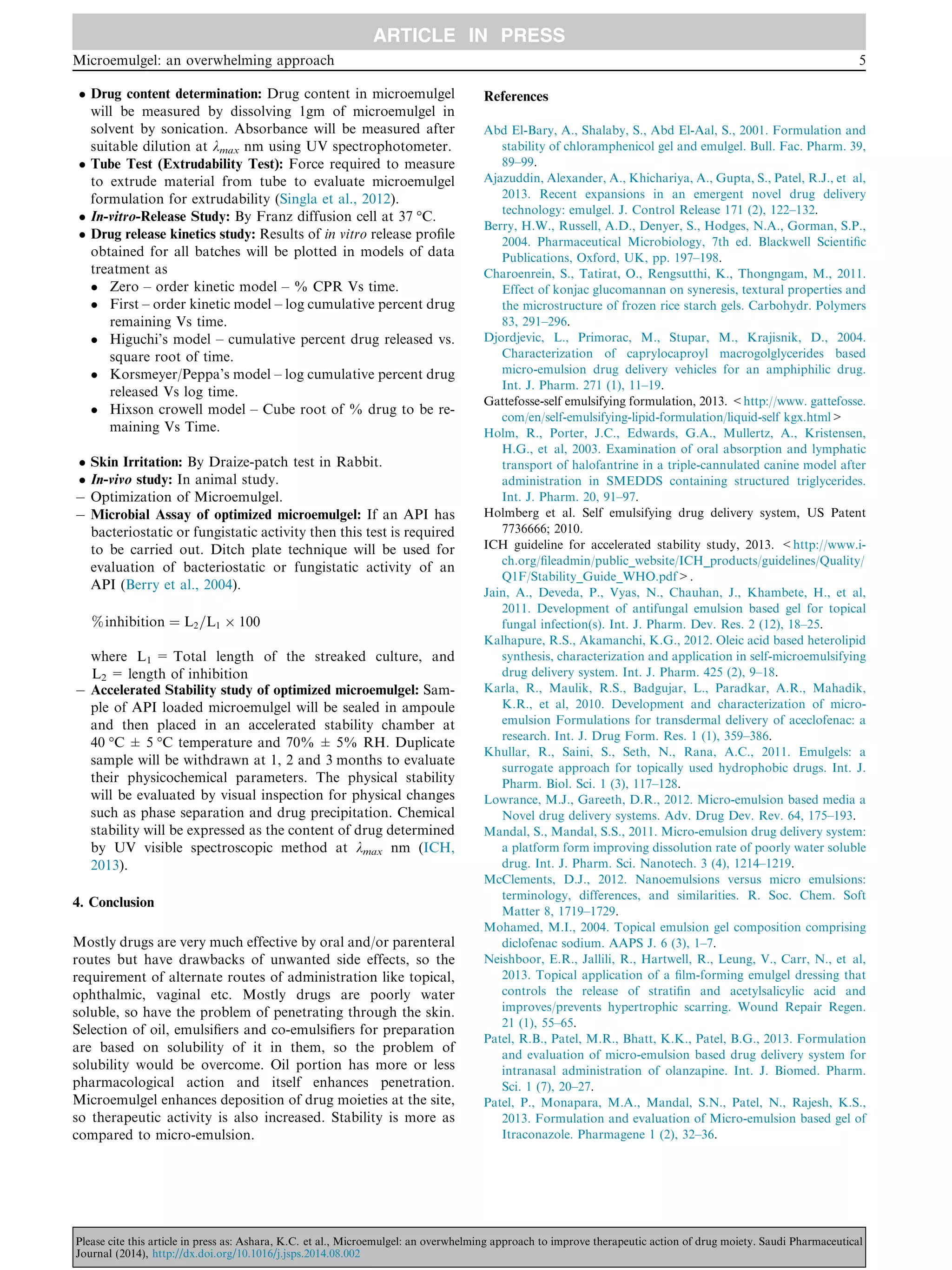 Microemulgel Article | PDF