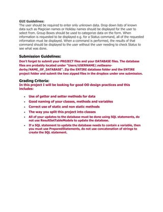 Assignment 6 Project Description | PDF | Databases | Computer Software and Applications