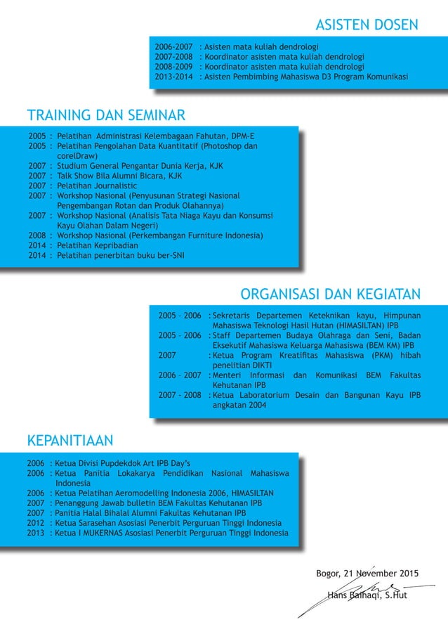 CV Hans Baihaqi | PDF