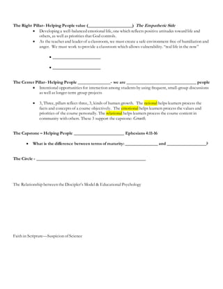 The Disciplers' Model Notes | DOCX