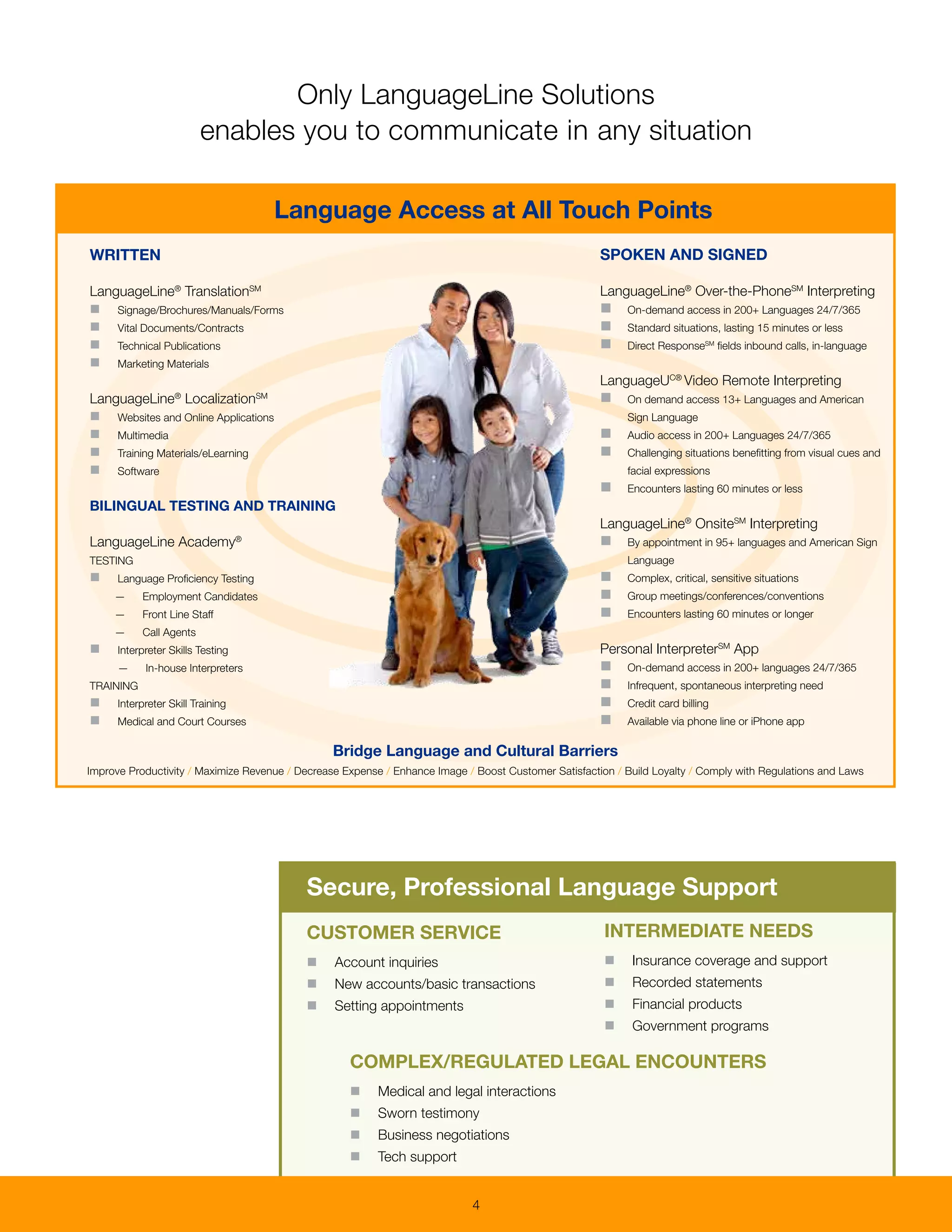 LanguageLine Solutions Enterprise Brochure | PDF | Business | Business ...