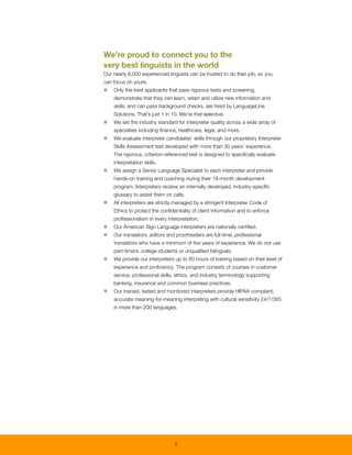 LanguageLine Solutions Enterprise Brochure | PDF | Business | Business ...