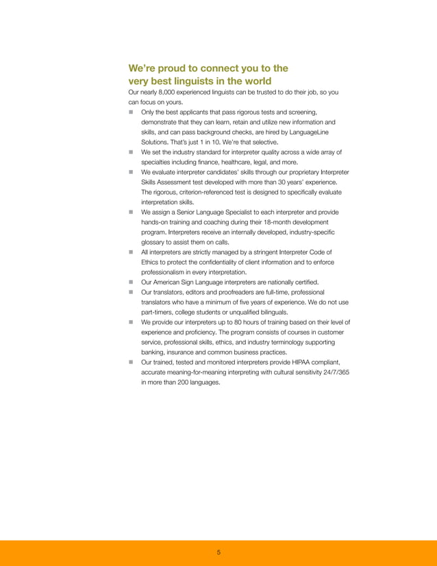 LanguageLine Solutions Enterprise Brochure | PDF | Business | Business ...