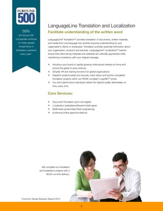 LanguageLine Solutions Enterprise Brochure | PDF | Business | Business ...