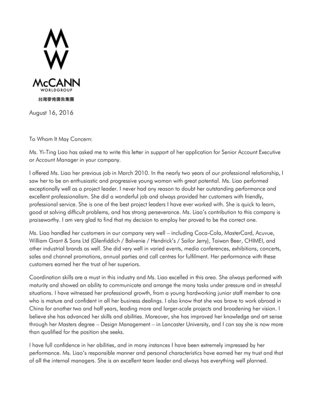 Recommendation letter | PDF