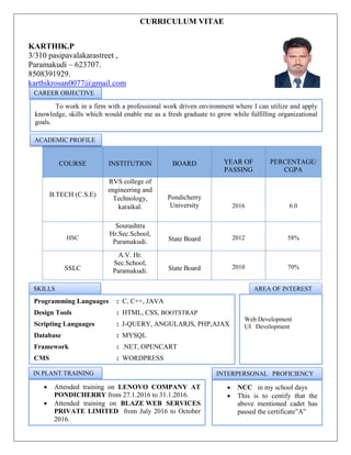 RESUME | PDF | Web Development | Internet