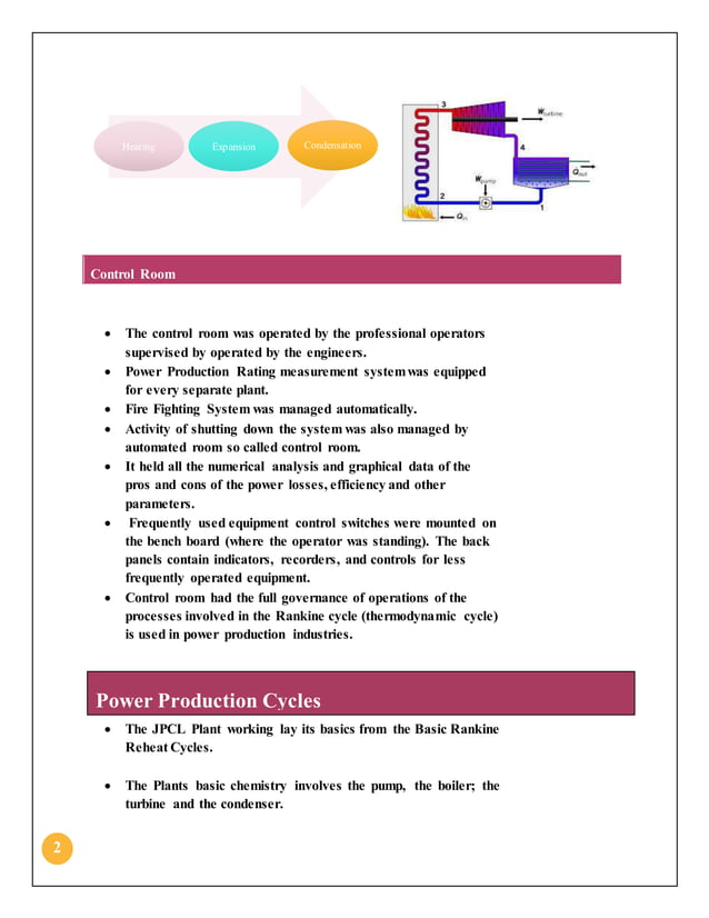 Internship Report of Jamshoro Power Company Limited (JPCL) | DOCX