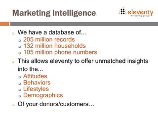 Eleventy Marketing Intelligence presentation | PPTX