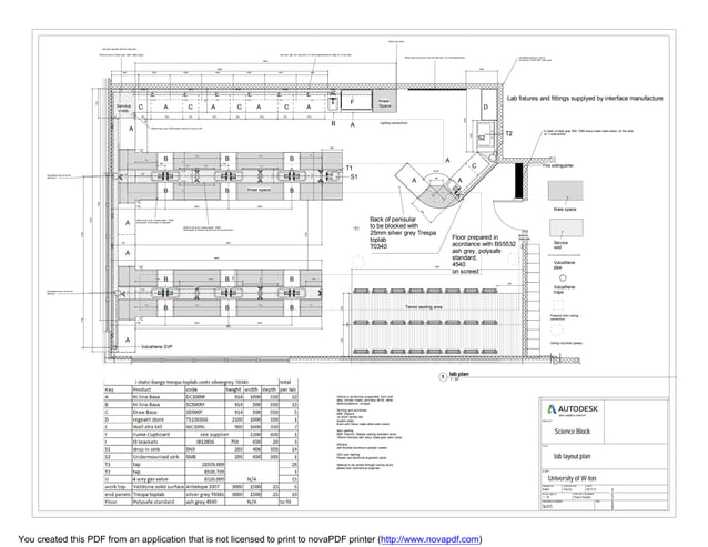 intergrated lab layouts 2s - Sheet - SL015 - lab layout plan | PPT