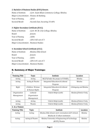 C.V- of ObA wthpic-3pag | PDF