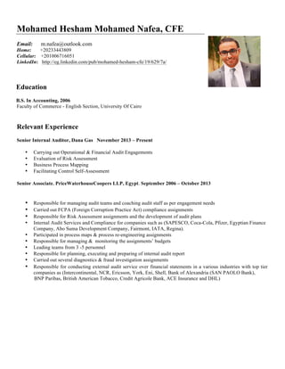 Mohamed Hesham CV | PDF