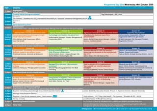 Programme at a glance - 3rd PASA Premier ConfeX 2015 | PPT
