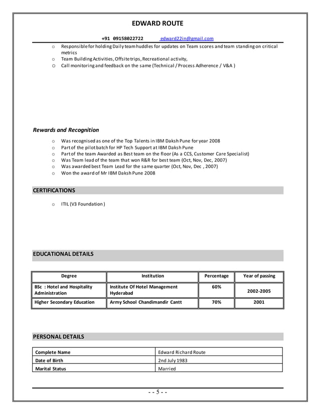 Edward Resume Capgemini | DOCX | Computer Software and Applications ...
