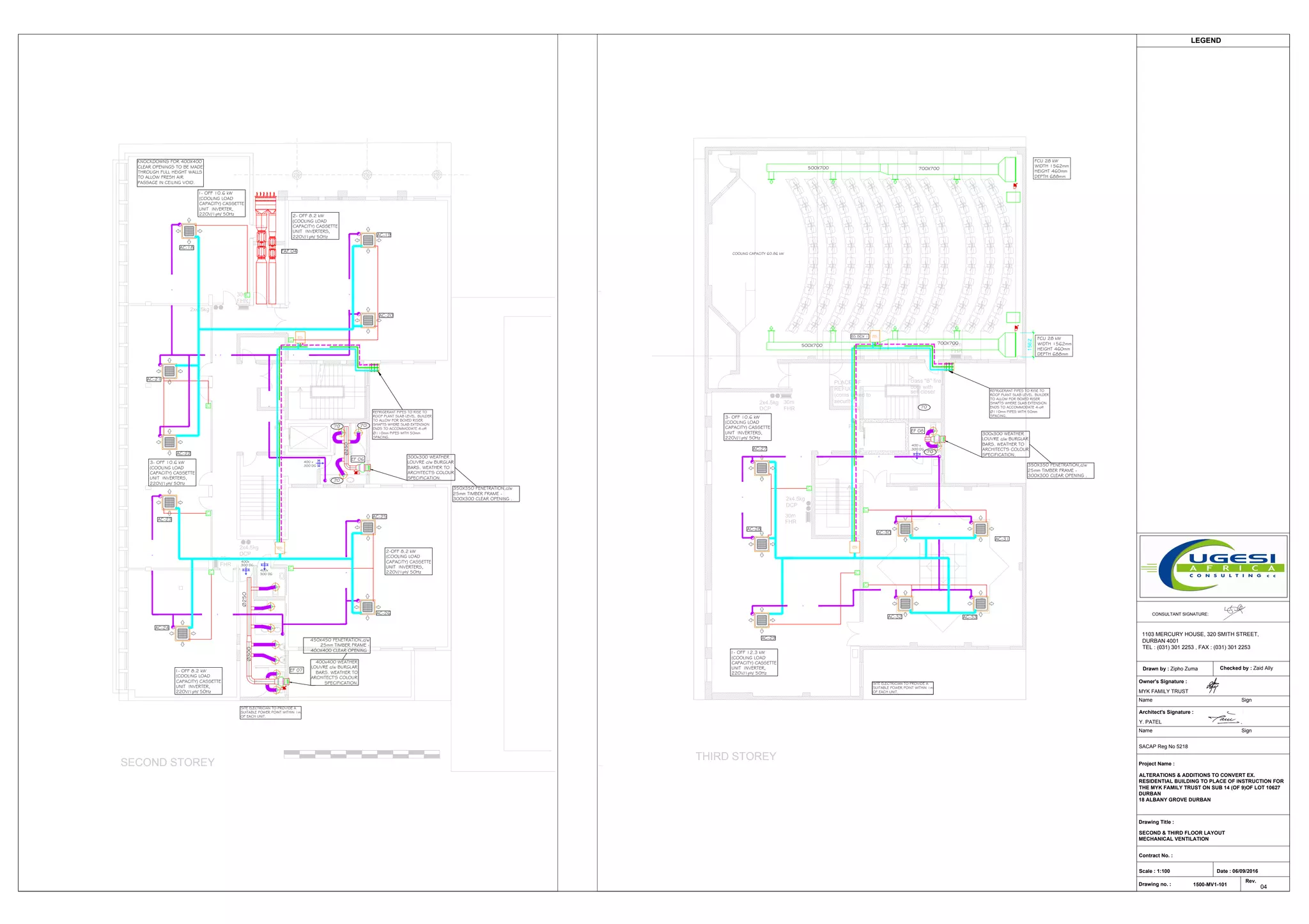 RC - HVAC LAYOUT ARCH REV(3)- REV(2) 03-09-2016-SITE -SF-TF Ceiling | PPT