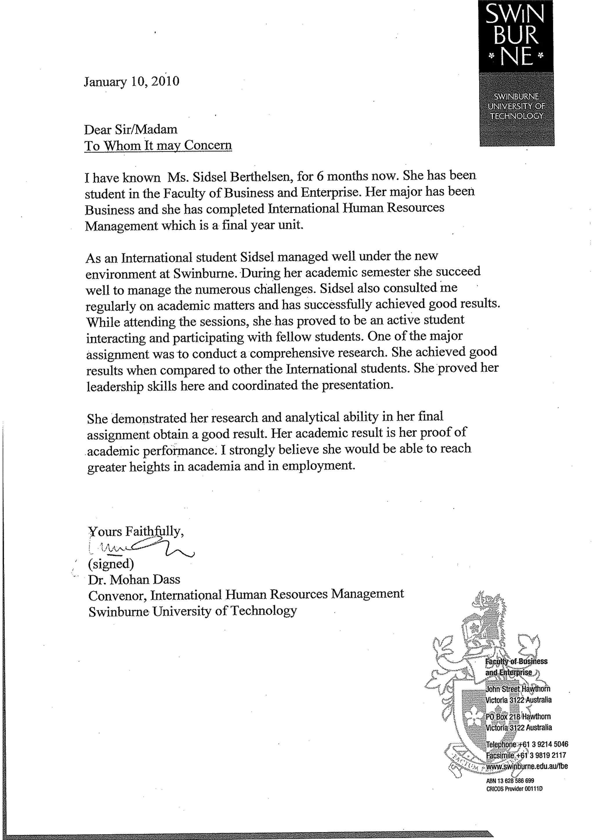 Rec_letter_Jan_swinburne | PDF