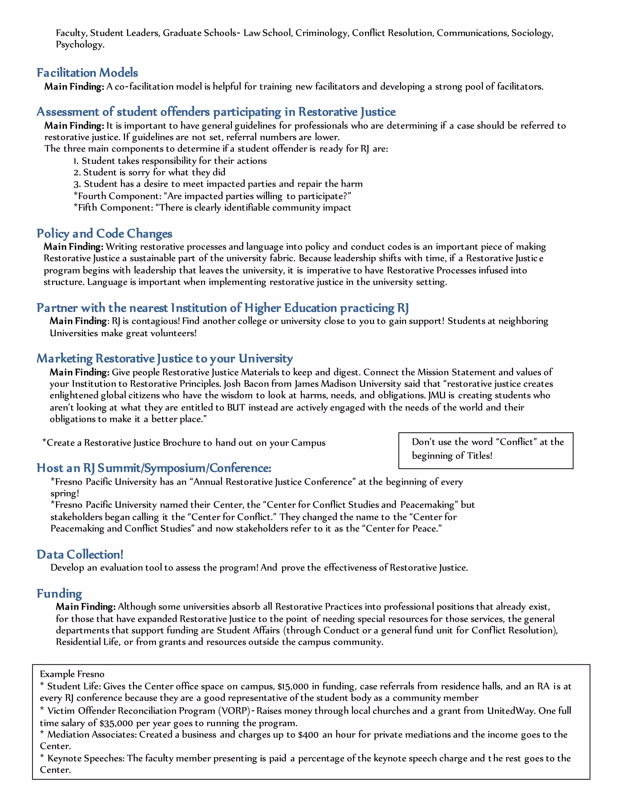 RJ Presentation Handout - Guide | DOCX