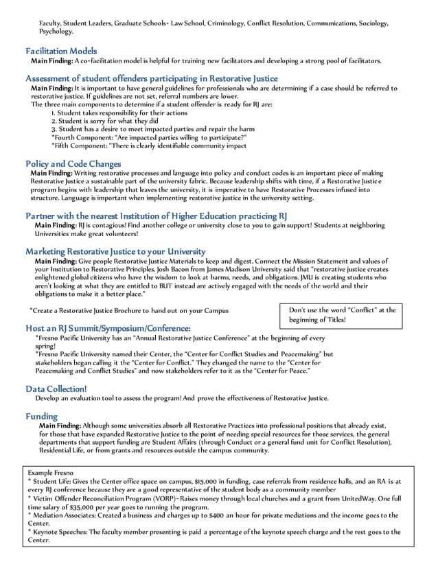 RJ Presentation Handout - Guide | DOCX