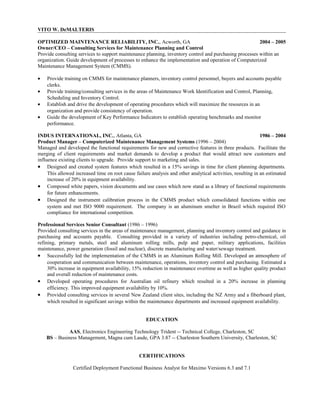 vdm_Resume_110216 (2) | PDF