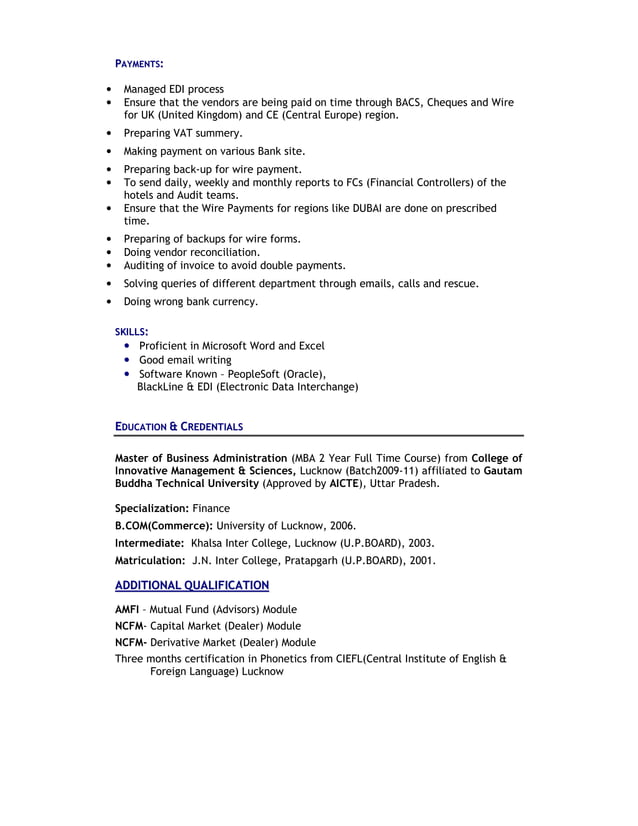 Resume Vikash Pandey | PDF Resume Vikash Pandey | PDF