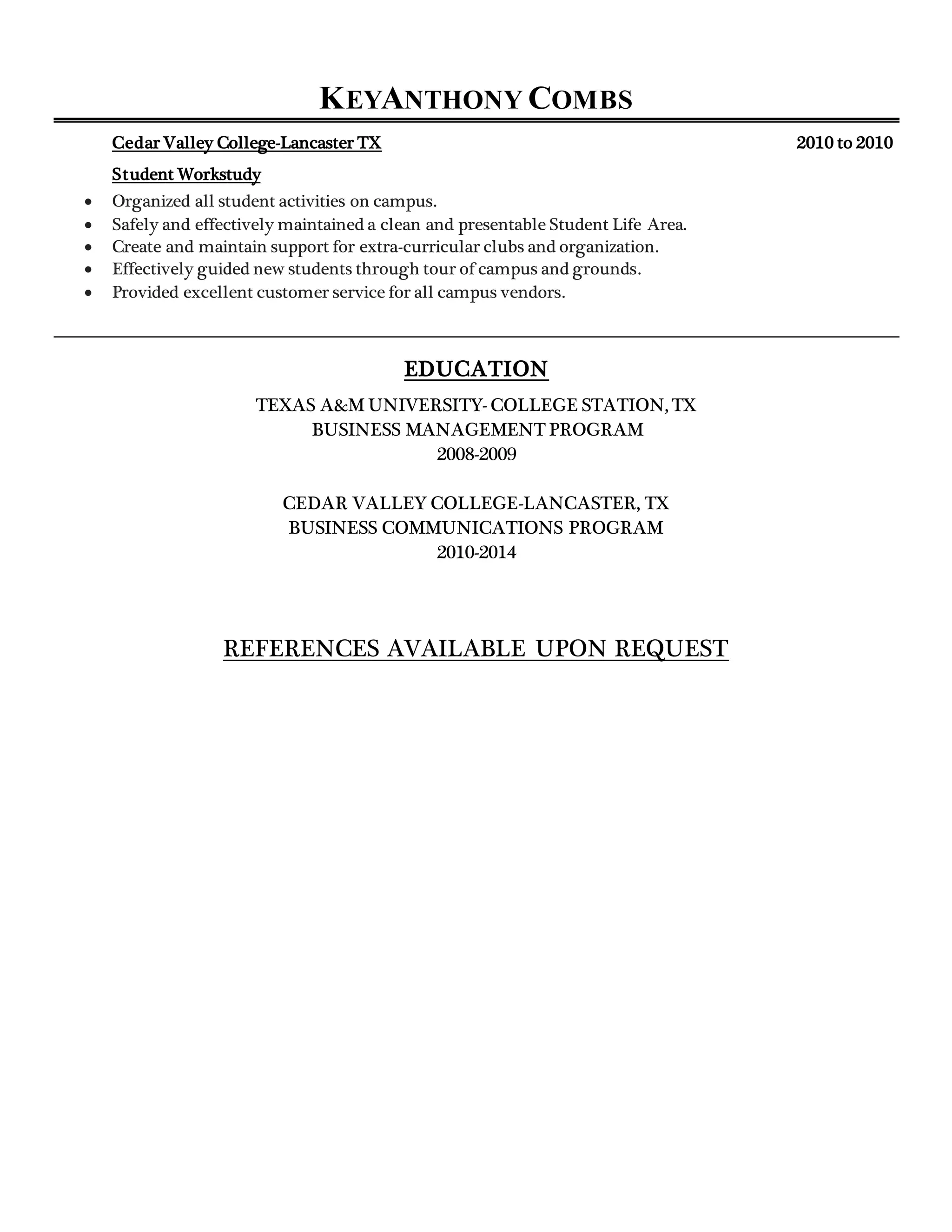 Key Resume- Dallas | DOCX