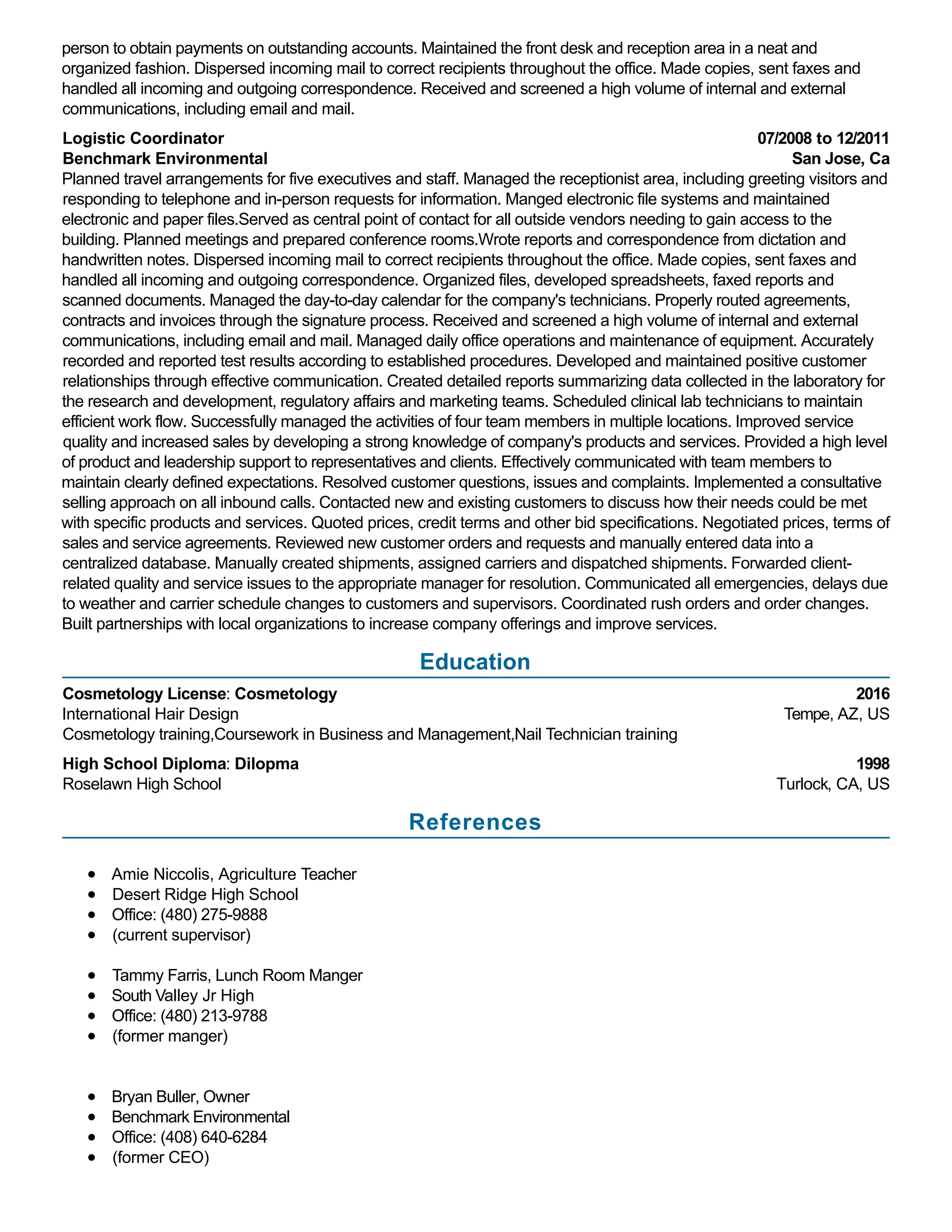 Cristina Allen Resume | PDF | Sales | Business