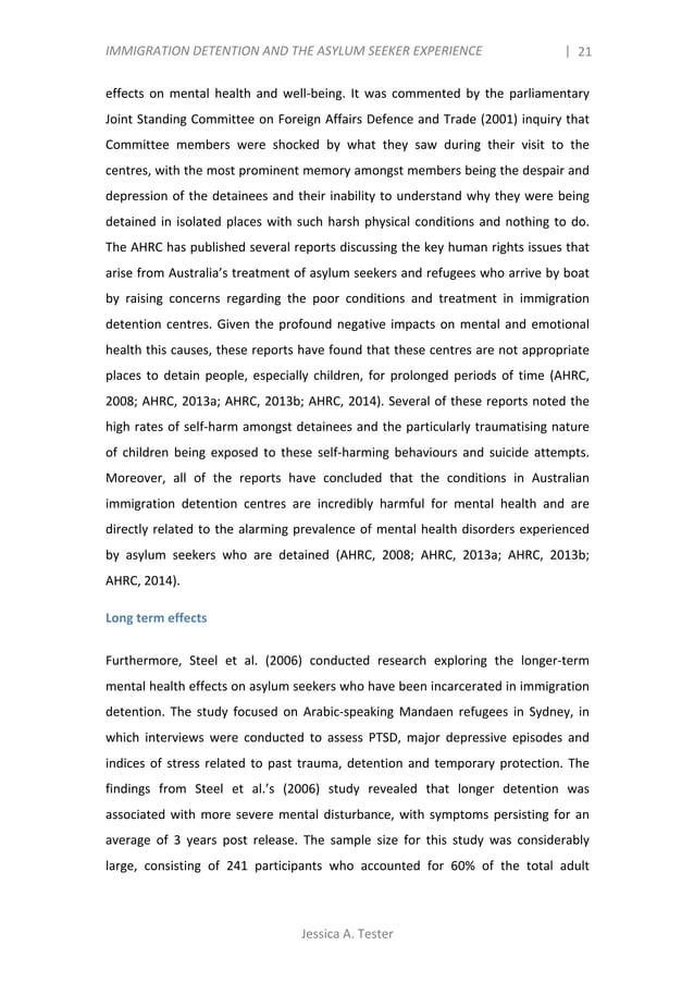 Honours Thesis_Human Rights and Immigration Policy | PDF