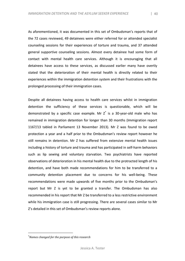 Honours Thesis_Human Rights and Immigration Policy | PDF