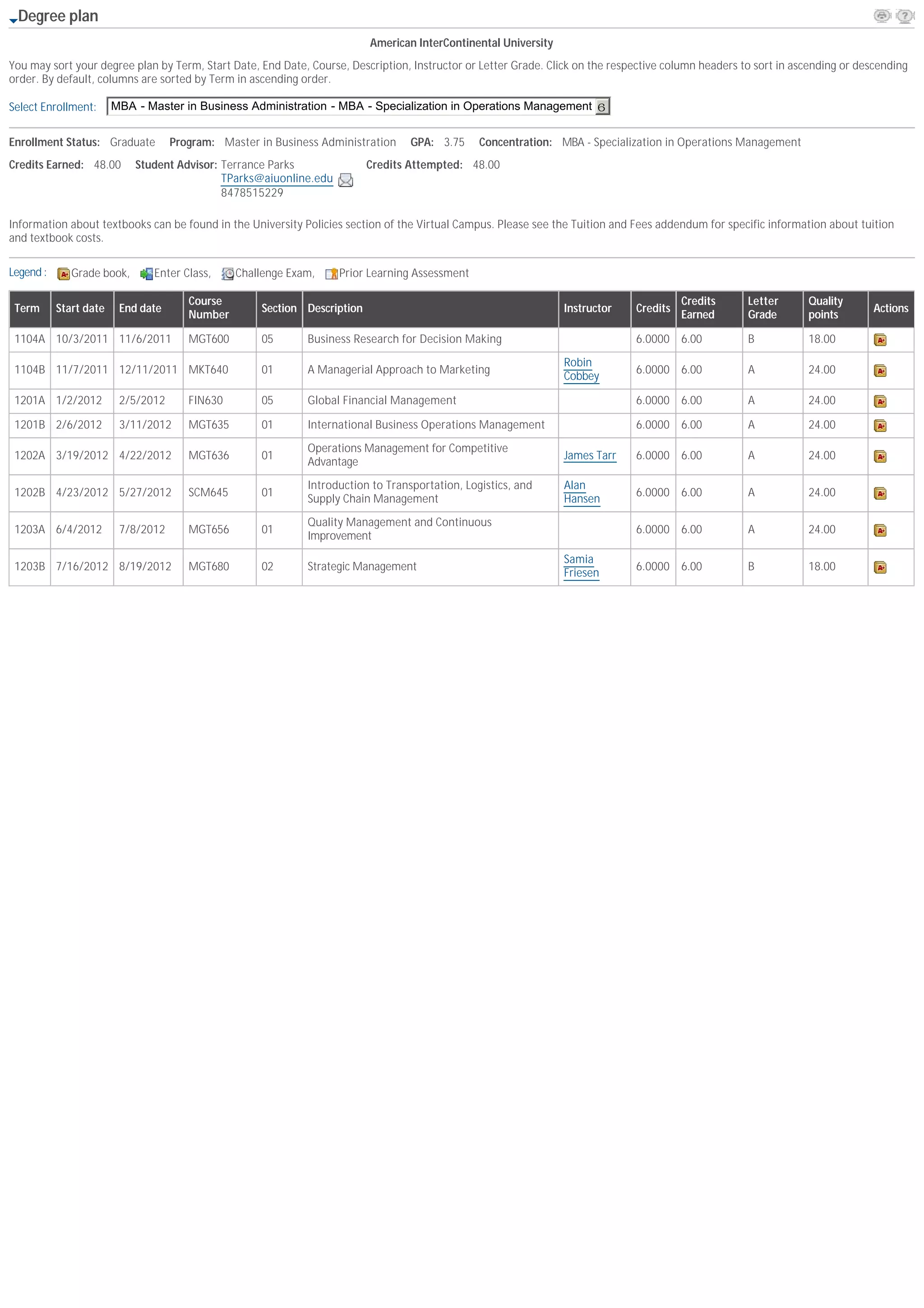 Degree plan (1) | PDF