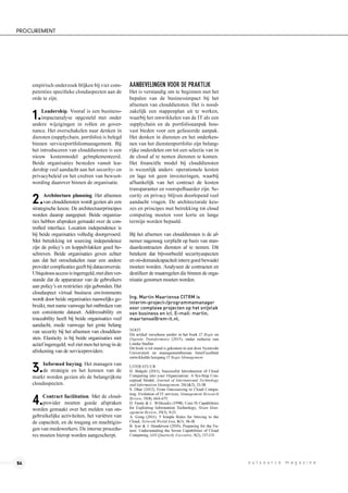 Afnemen van clouddiensten Martin Maartense | PDF