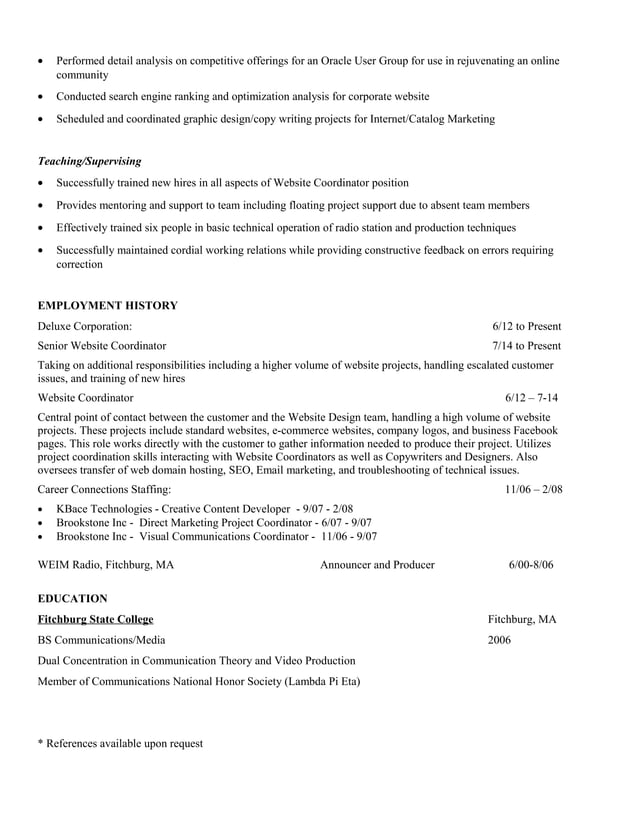 Peter_Bowers_Resume | DOC | Web Development | Internet