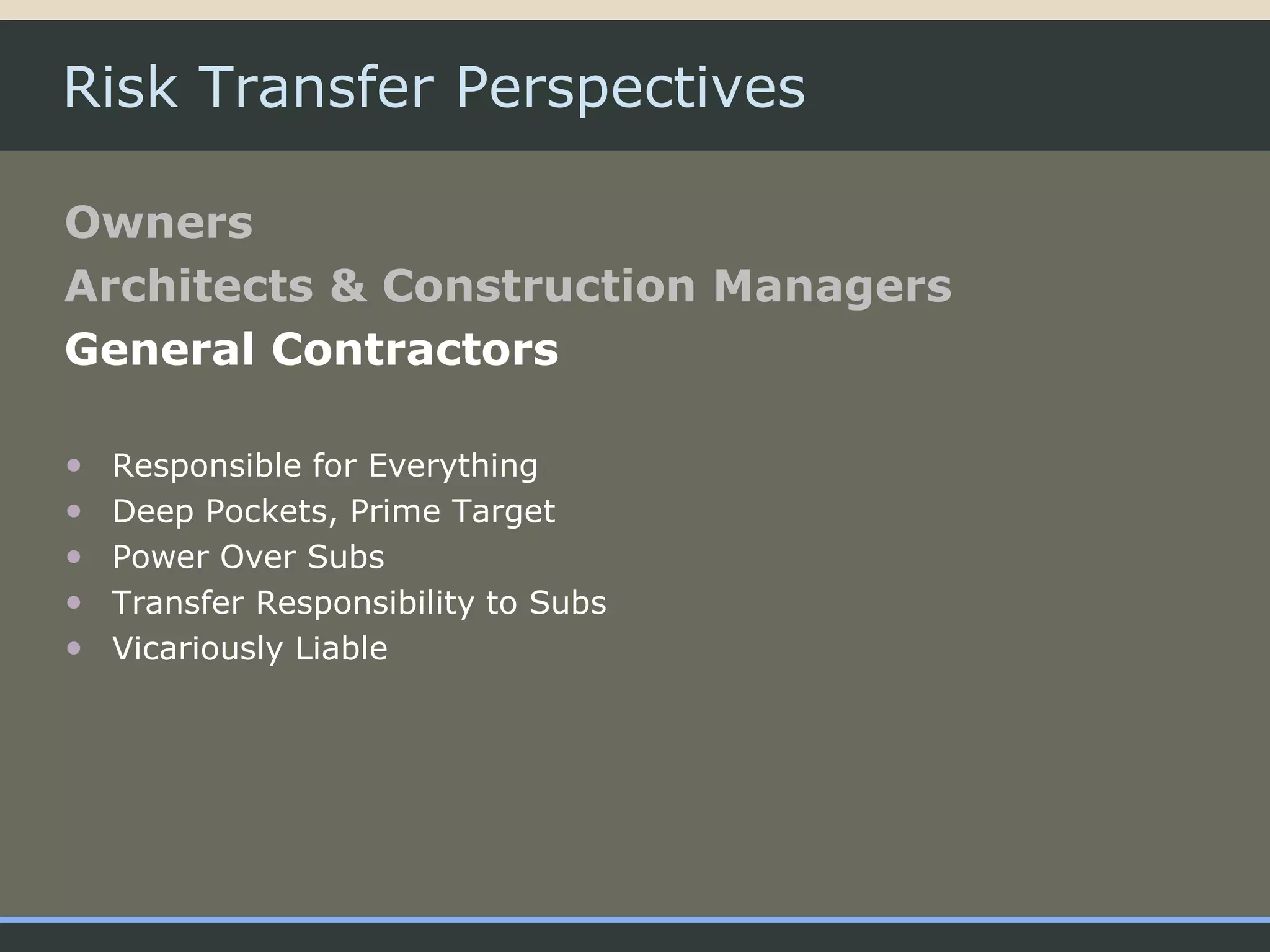 Contractual Risk Transfer in Construction Contracts | PDF
