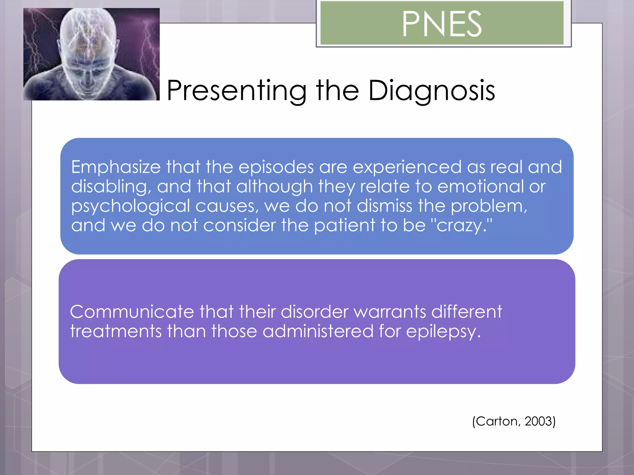 Psychogenic nonepileptic seizure (PNES) | PPTX