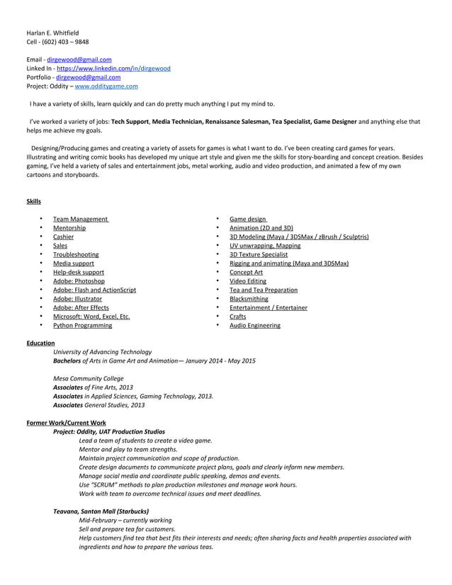 resume2016_alt7_harlan | DOC | Technology & Computing