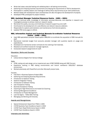 Colin Pryce's Resume External | DOC